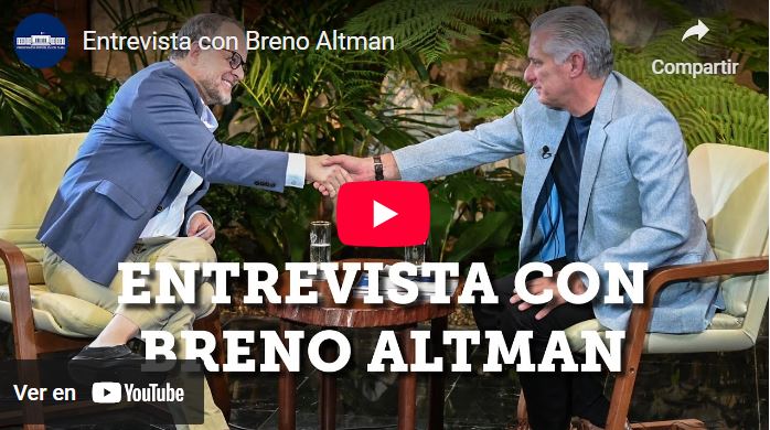 Presidente cubano se entrevista con el periodista Breno Altman | Cuba Si